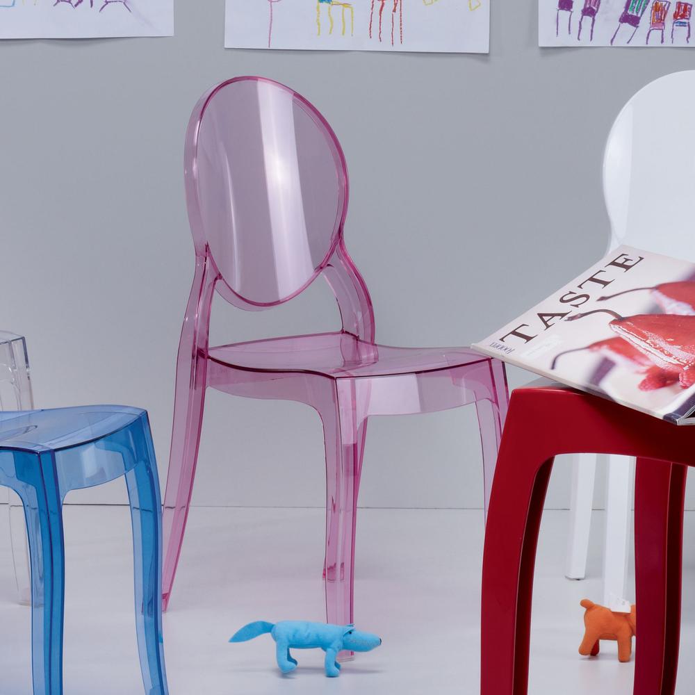 Baby Elizabeth Kids Chair Transparent Pink