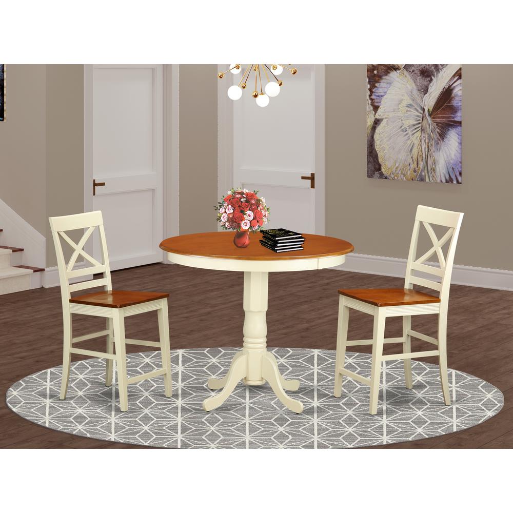3 Pcpub Table set pub Table and 2 Dining Chairs