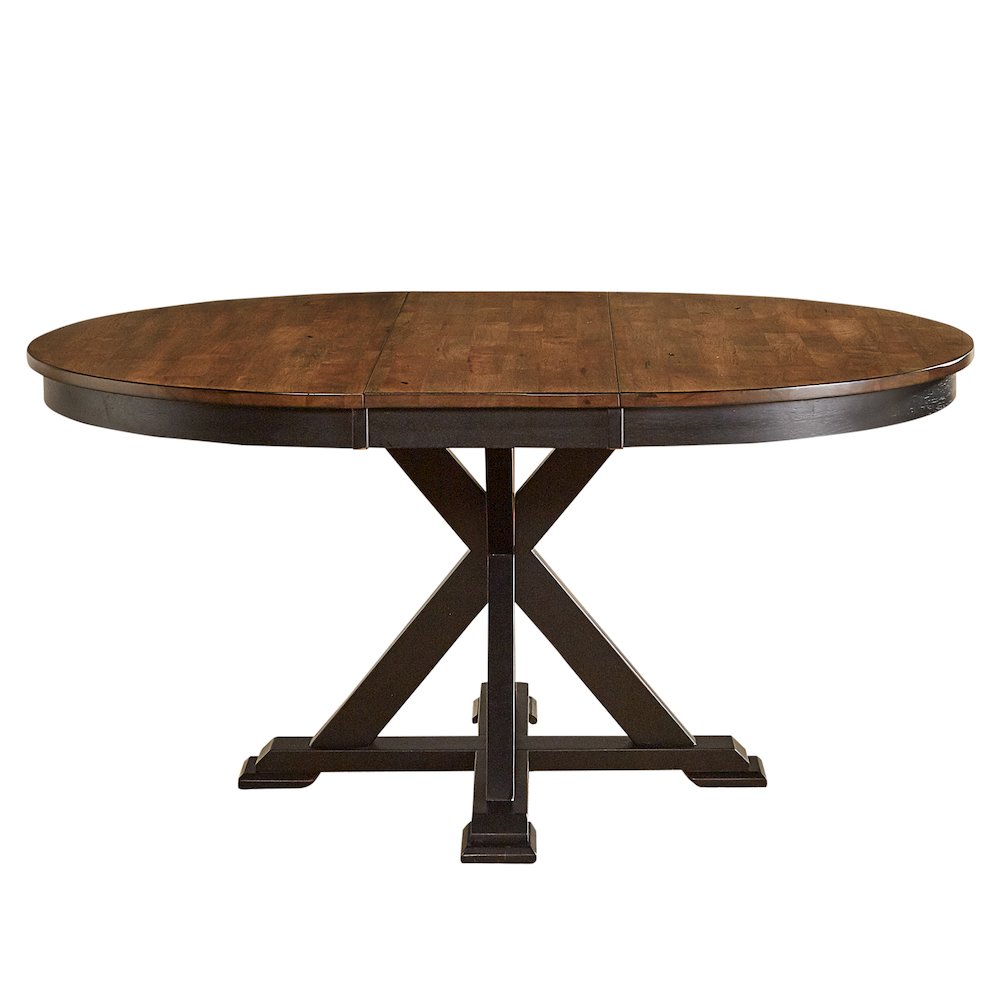 48" - 63" Oval Extending Dining Table with (1) 15" Table Leaf, Chicory ...