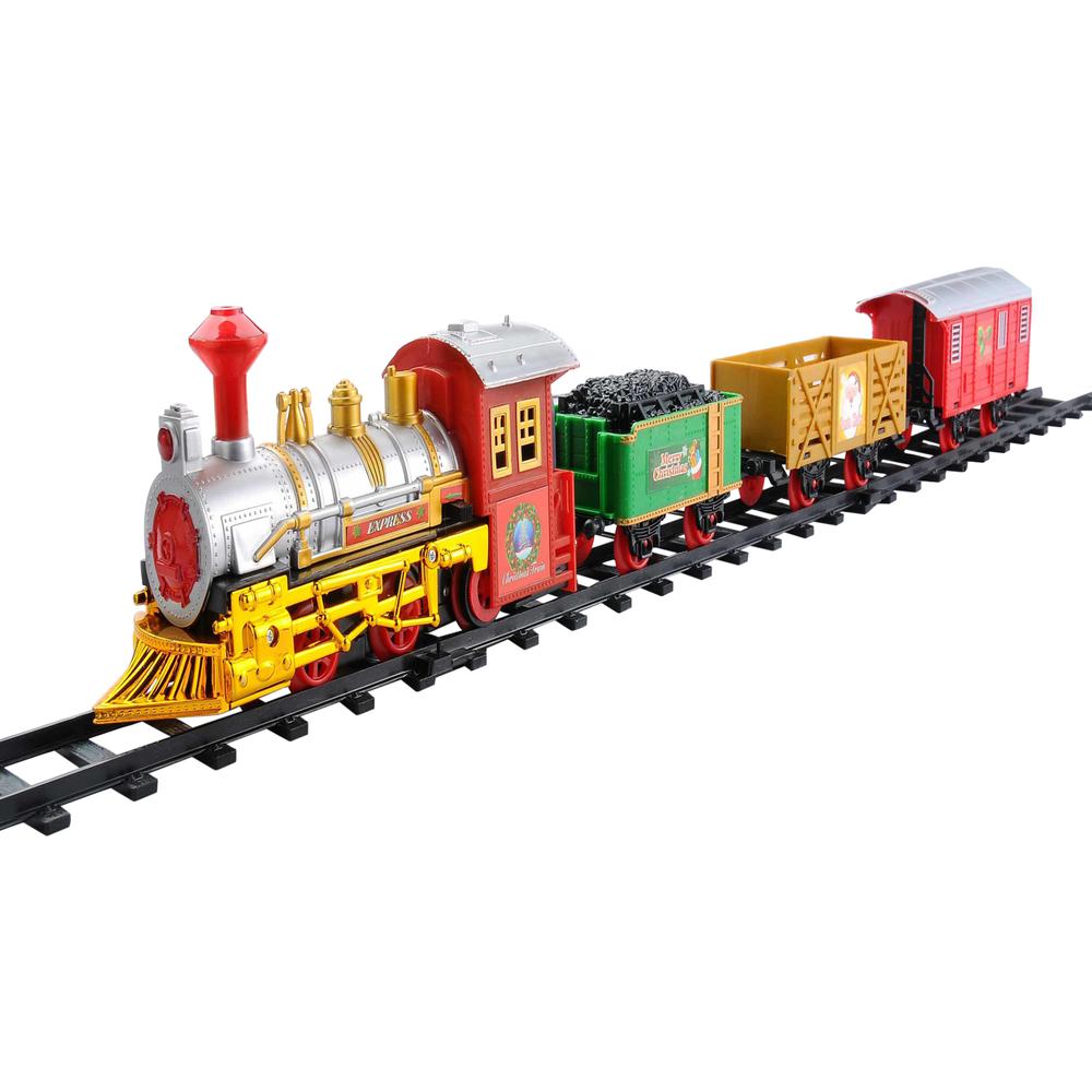 12-Piece Battery Operated Lighted and Animated Christmas Express Train ...