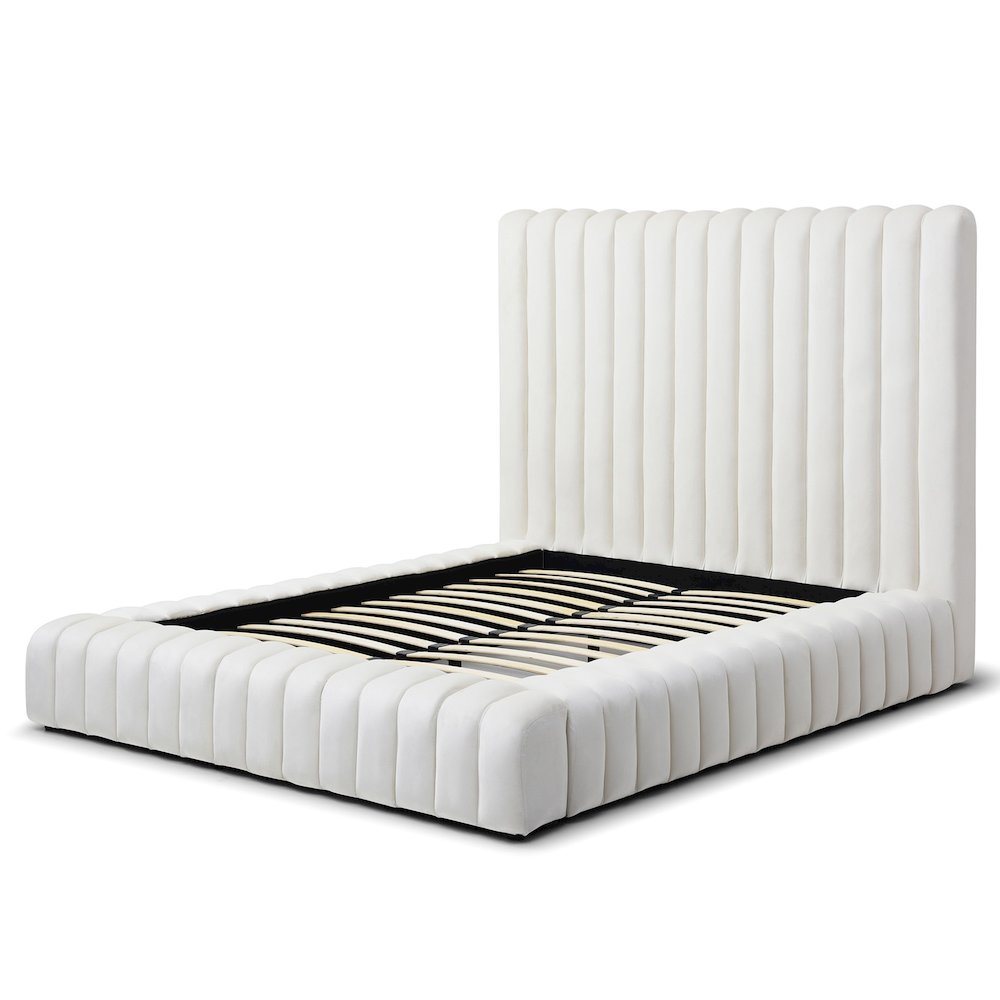 Avalon Velvet Upholstered Luxurious Platform Bed
