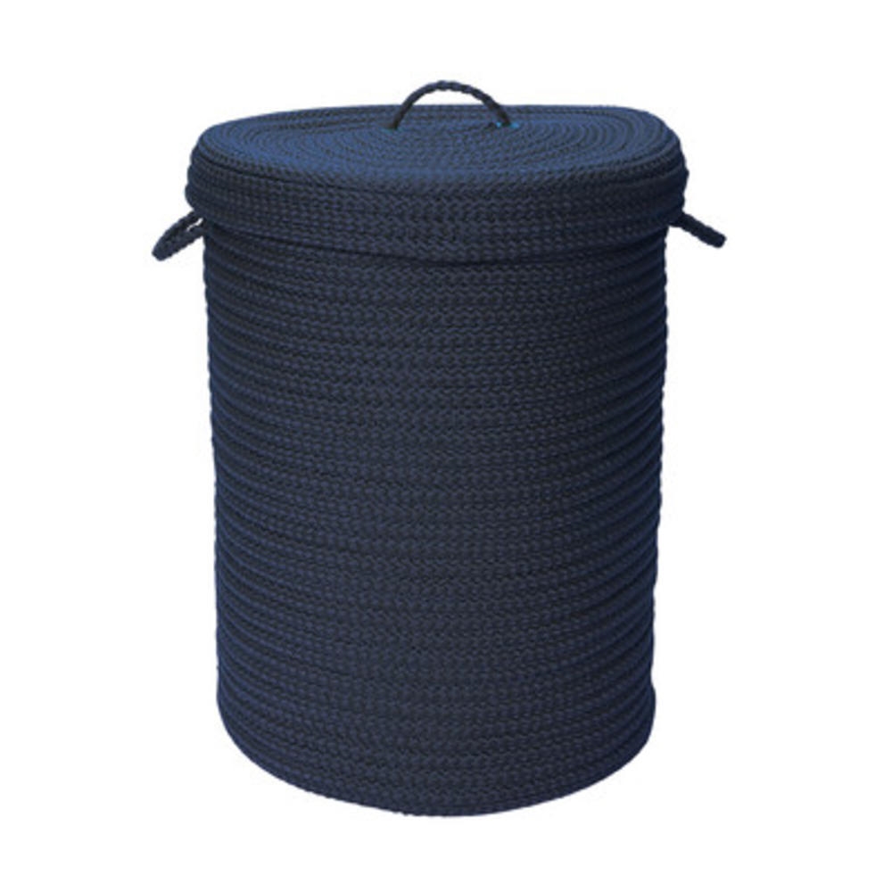 Simply Home Solid Navy 18x18x30 hamper w/ lid