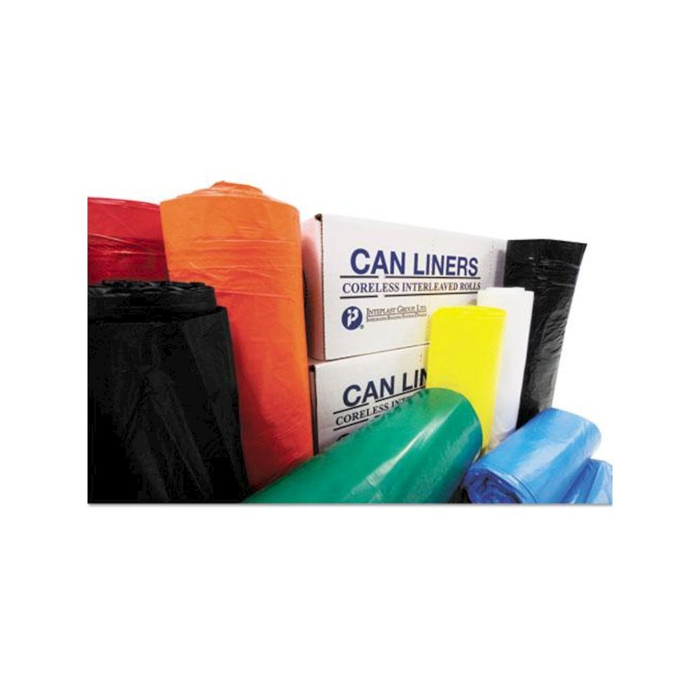 High-Density Commercial Can Liners, 60 gal, 16 mic, 38" x 60", Clear ...