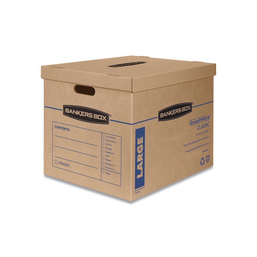 SmoothMove Classic Moving/Storage Boxes, Half Slotted Container (HSC ...