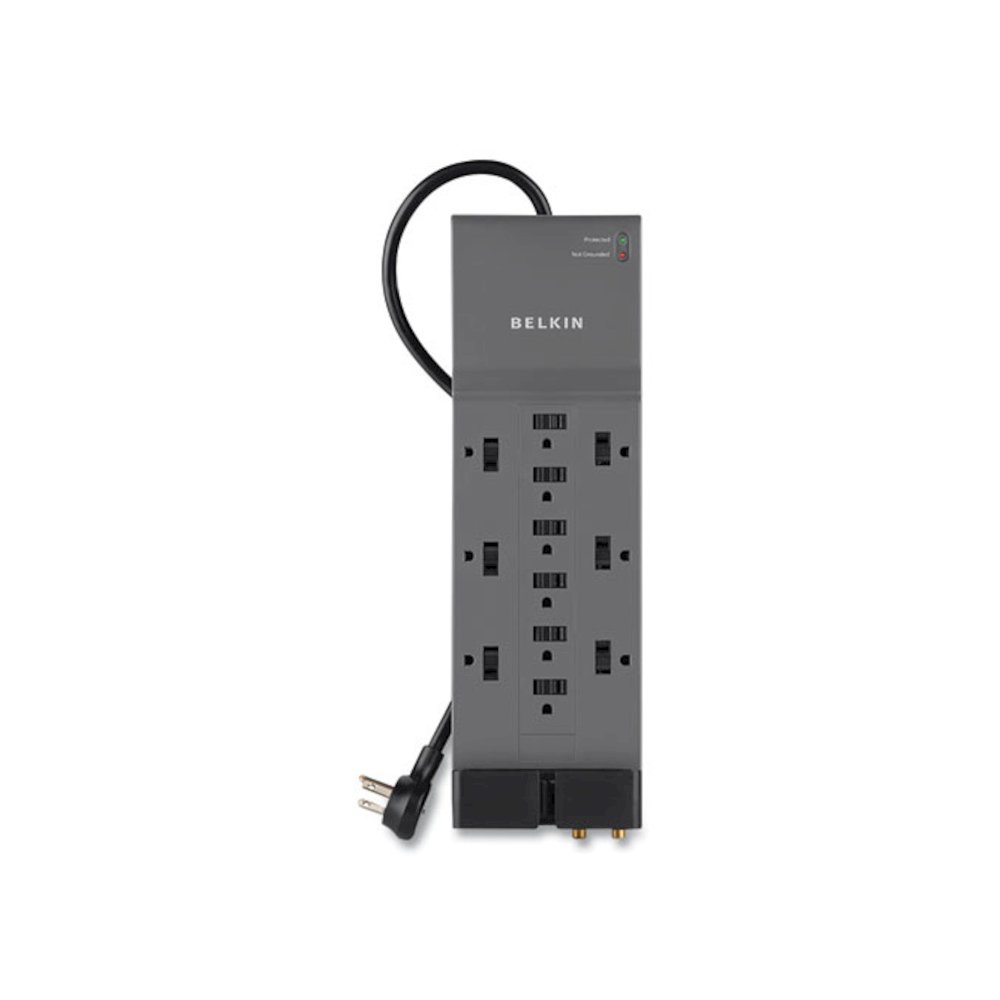 Professional Series SurgeMaster Surge Protector, 12 AC Outlets, 8 ft ...
