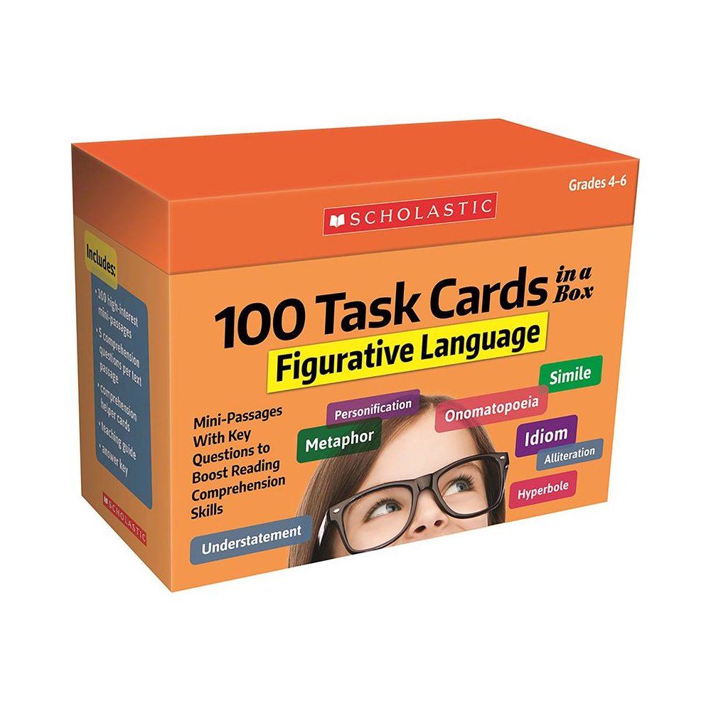 100 Task Cards in a Box: Figurative Language