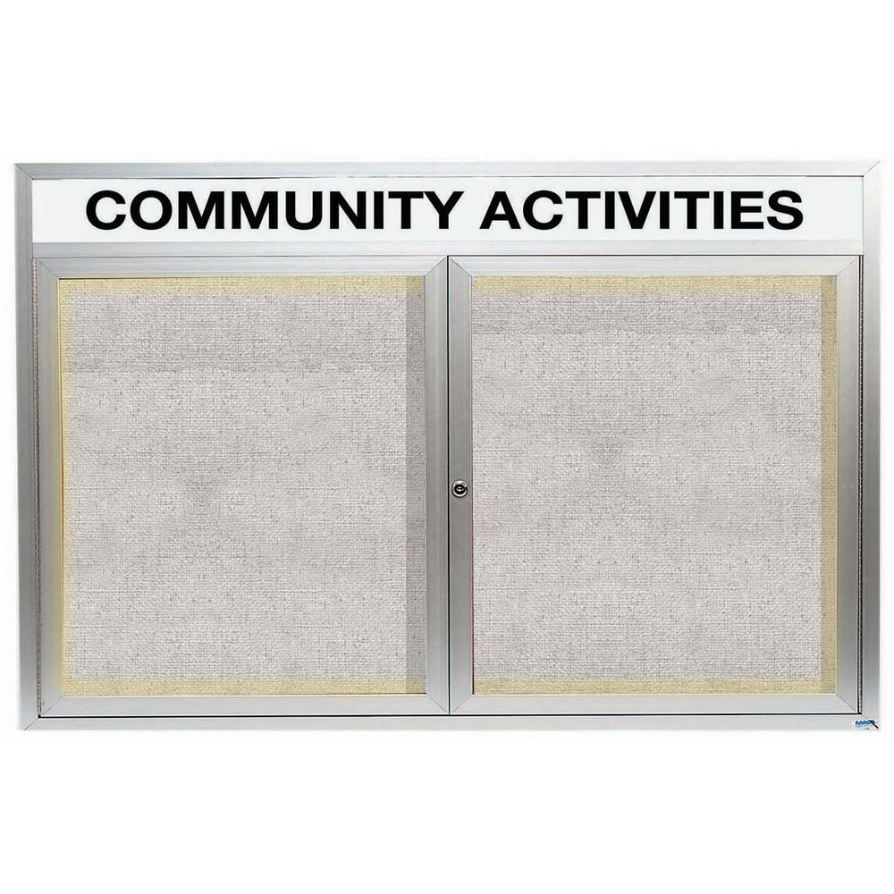 ODCC3660RHI. Illuminated Outdoor Enclosed Bulletin Board