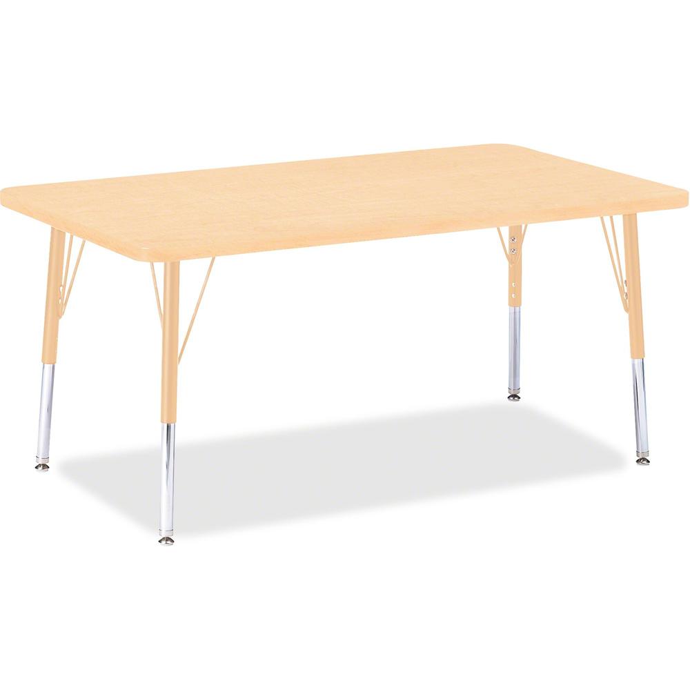 Jonti-Craft Berries Elementary Maple Top/Edge Rectangle Table ...