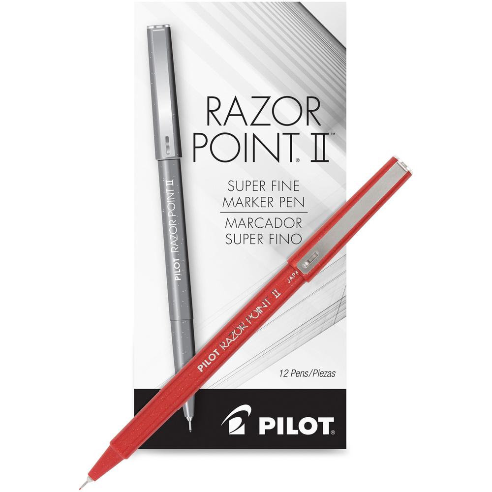 Pilot Razor Point II Marker Pens - Super Fine Pen Point - 0.3 mm Pen ...