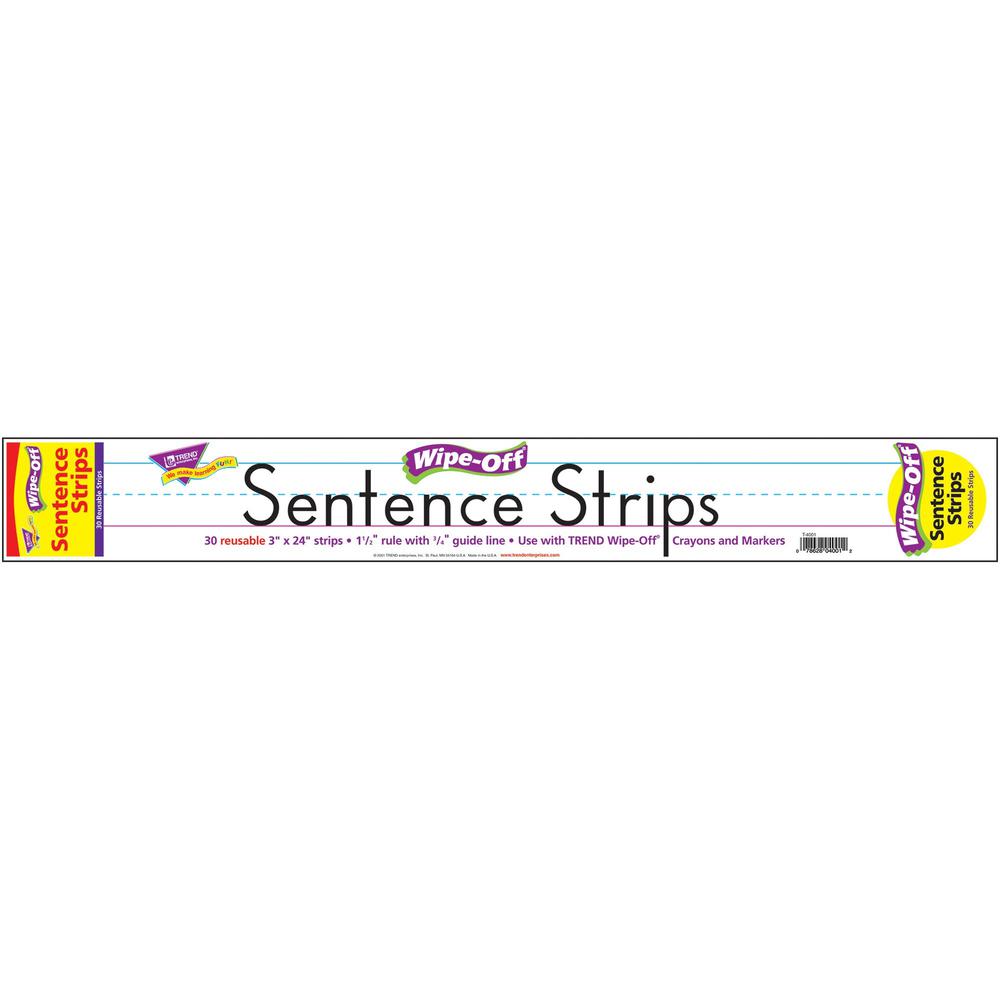 Trend Wipe-Off Sentence Strips - Skill Learning: Writing, Word ...