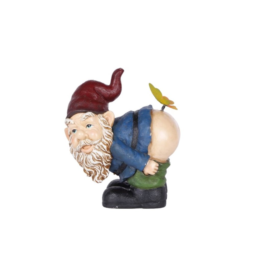 Gnome Mooning with Butterfly Statue (Hi-Line Exclusive)
